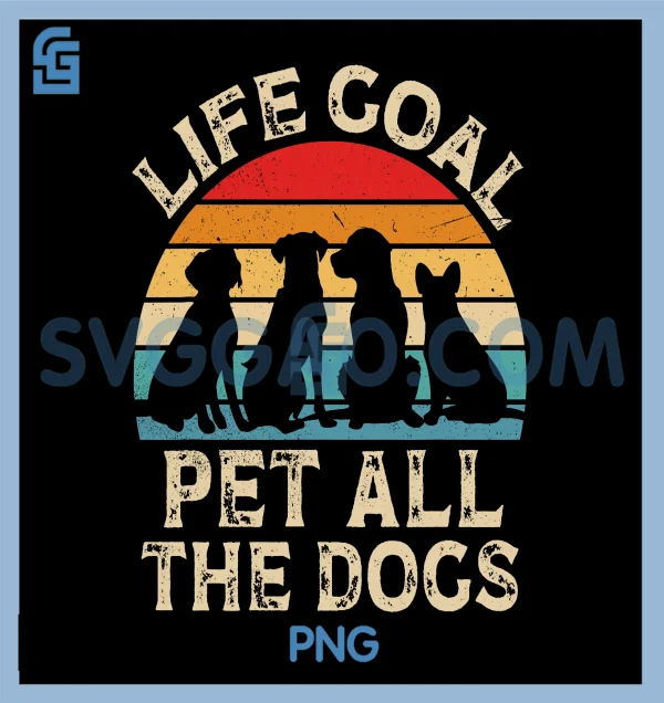 Life Goal Pet All The Dogs PNG, Silhouette Dog Animal PNG – SVGGAO