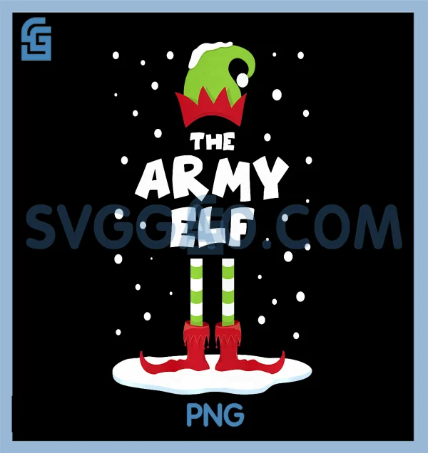 The Army Elf PNG, Matching Family Christmas PNG