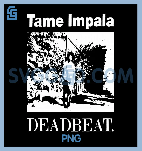 Tame Impala Deadbeat PNG, White Outline PNG – SVGGAO
