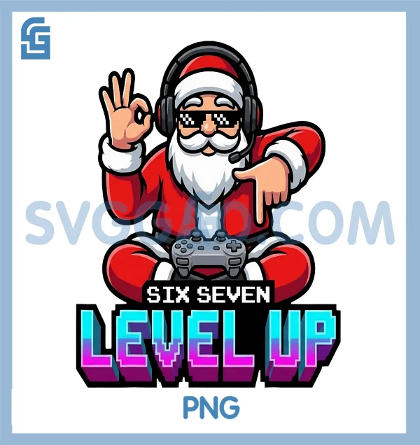 Gamer Santa PNG, Video Game Christmas 67 PNG