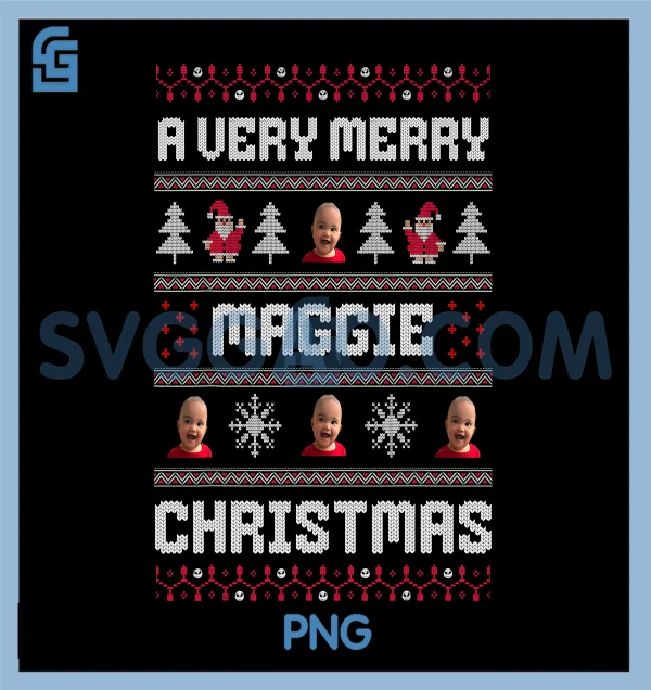 A Very Merry Maggie Christmas PNG, Chrismas Funny PNG – SVGGAO
