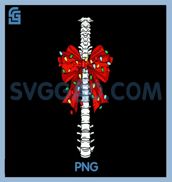 RAD Tech Christmas PNG, X-ray Tech Skeleton PNG