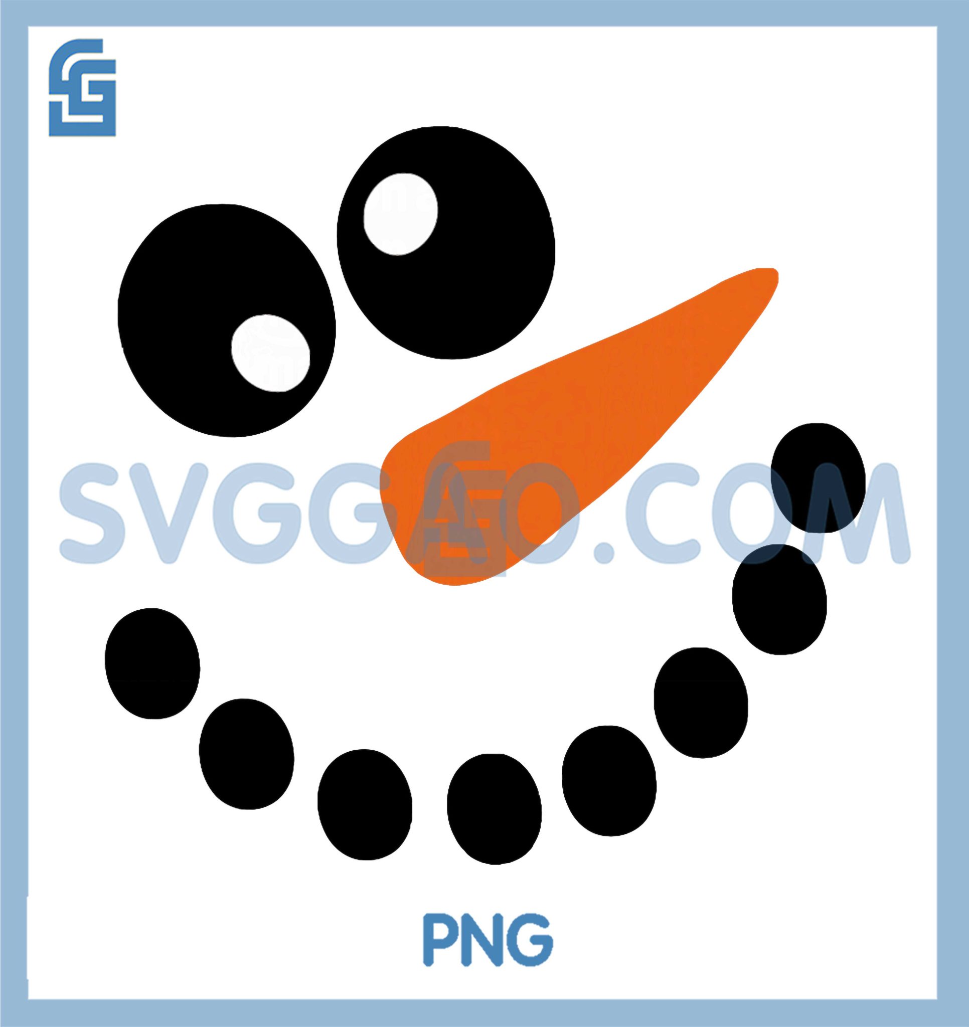 Winter Snowman Face PNG, Christmas Xmas PNG – SVGGAO