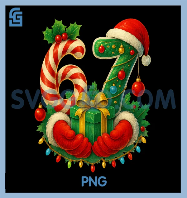 6 7 Hands Family Christmas PNG, Funny 6 7 Meme PNG, 67 Gen Alpha PNG