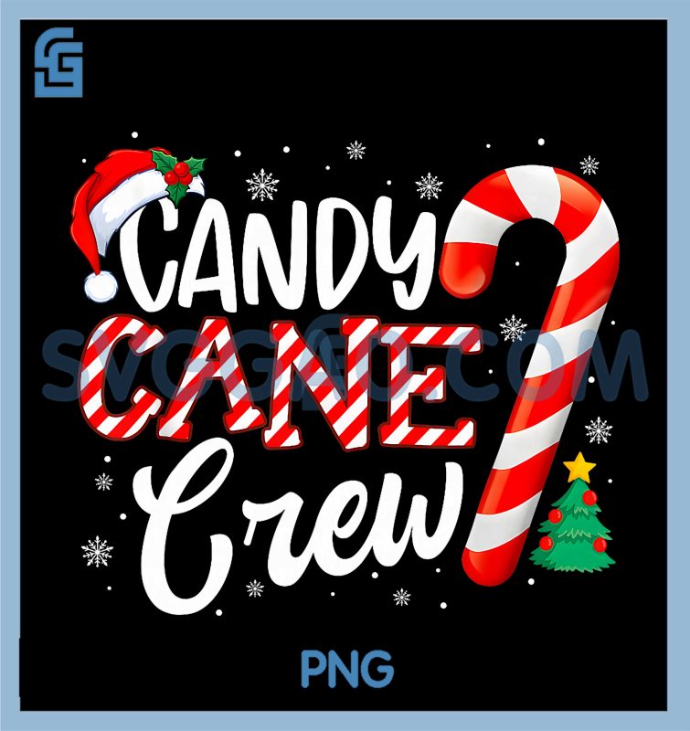 Candy Cane Crew Funny PNG, Christmas Candy Lover PNG – SVGGAO