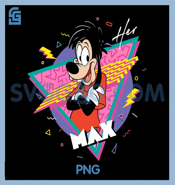 Disney A Goofy Movie PNG, Retro ’90s Couples Matching Her Max PNG – SVGGAO