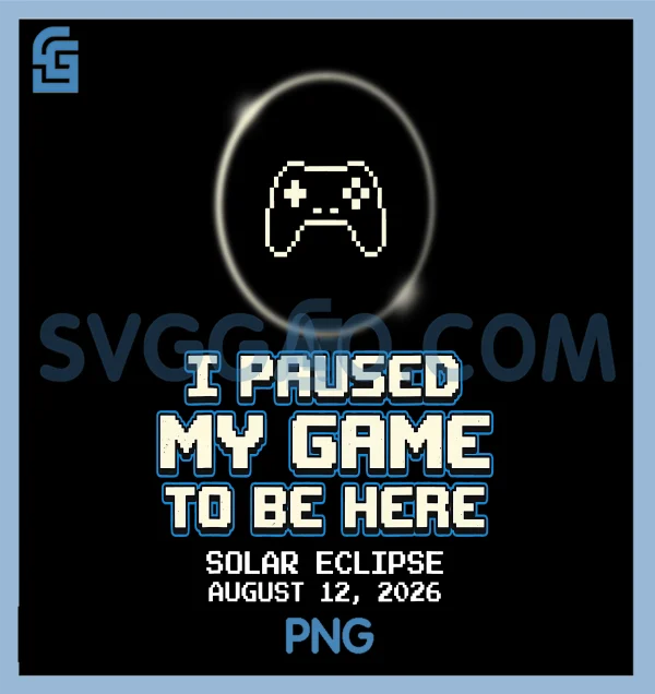 Totality Gamer Gaming PNG, Total Solar Eclipse 2026 PNG – SVGGAO