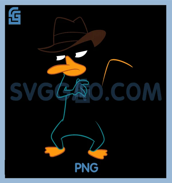 Agent P Undercover Outline Shot PNG, Disney Phineas And Ferb PNG – SVGGAO