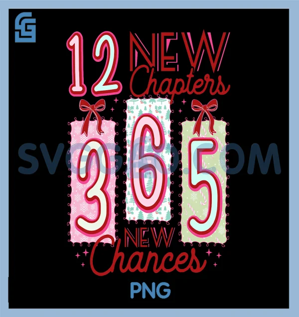 12 New Chapters 365 New Chances PNG, 2026 Happy New Year PNG – SVGGAO