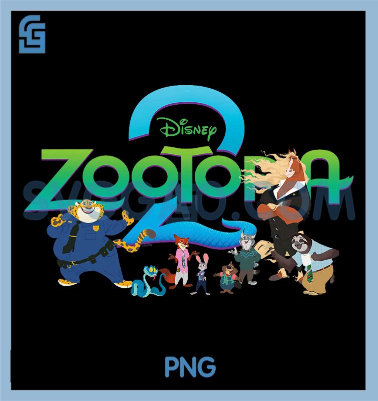 Illustrated Characters And Logo PNG, Disney Zootopia 2 PNG – SVGGAO