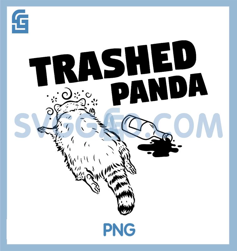 Trashed Panda PNG, Racoon Gets Drunk PNG – SVGGAO