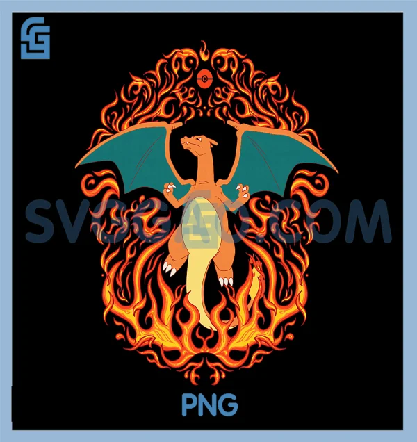 Pokémon Charizard Fire PNG, Type Flames Generation 1 PNG – SVGGAO