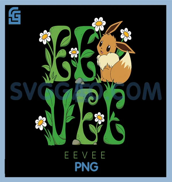 Pokémon Eevee Floral First PNG, Generation Normal Type PNG