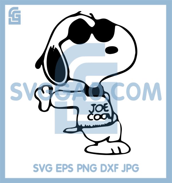 Joe Cool Snoopy SVG, Cool Sunglasses Peanuts Retro Art SVG – SVGGAO