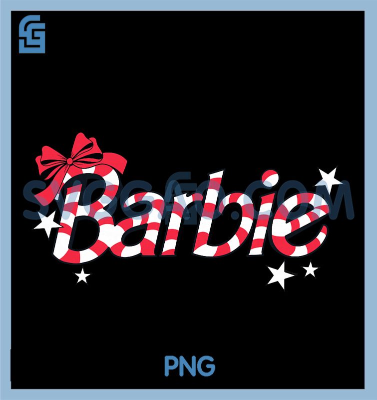 Barbie PNG, Holiday Candy Cane Logo PNG – SVGGAO