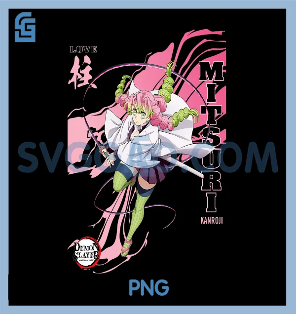 Mitsuri Kanroji Love Art PNG, Demon Slayer Infinity Castle PNG – SVGGAO