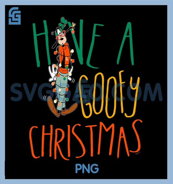 Disney Have A Goofy Christmas PNG, Tangled Lights Funny PNG – SVGGAO