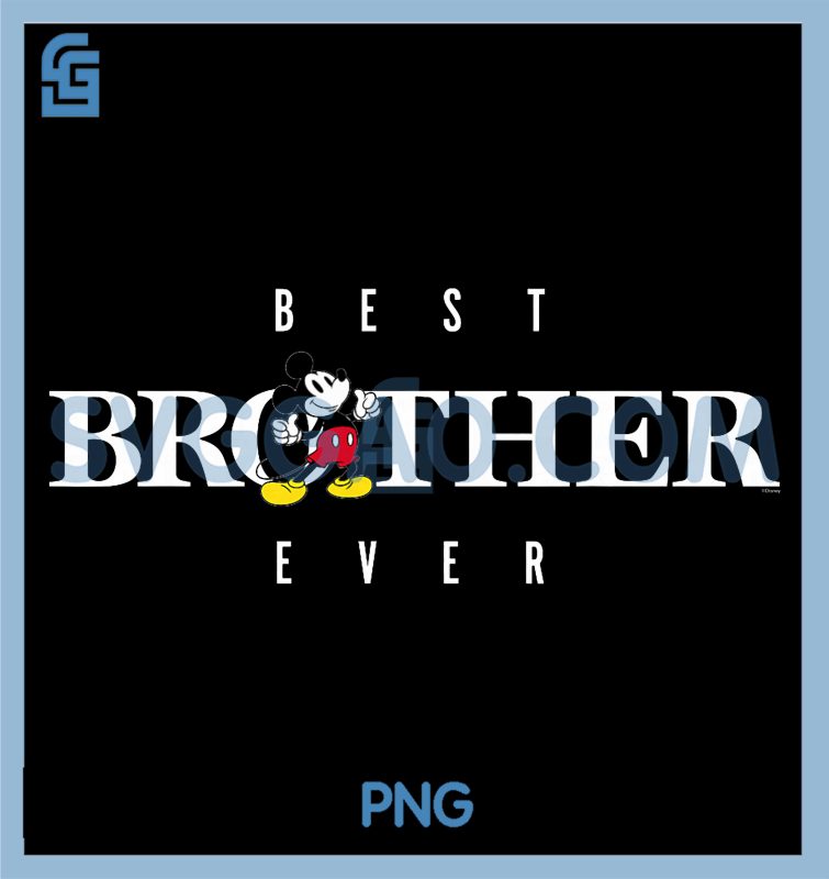 Best Brother Ever Family PNG, Disney Mickey Mouse Thumbs Up PNG