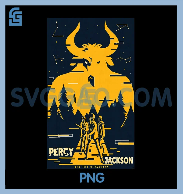 Three Heroes Against The Minotaur PNG, Disney Percy Jackson PNG – SVGGAO