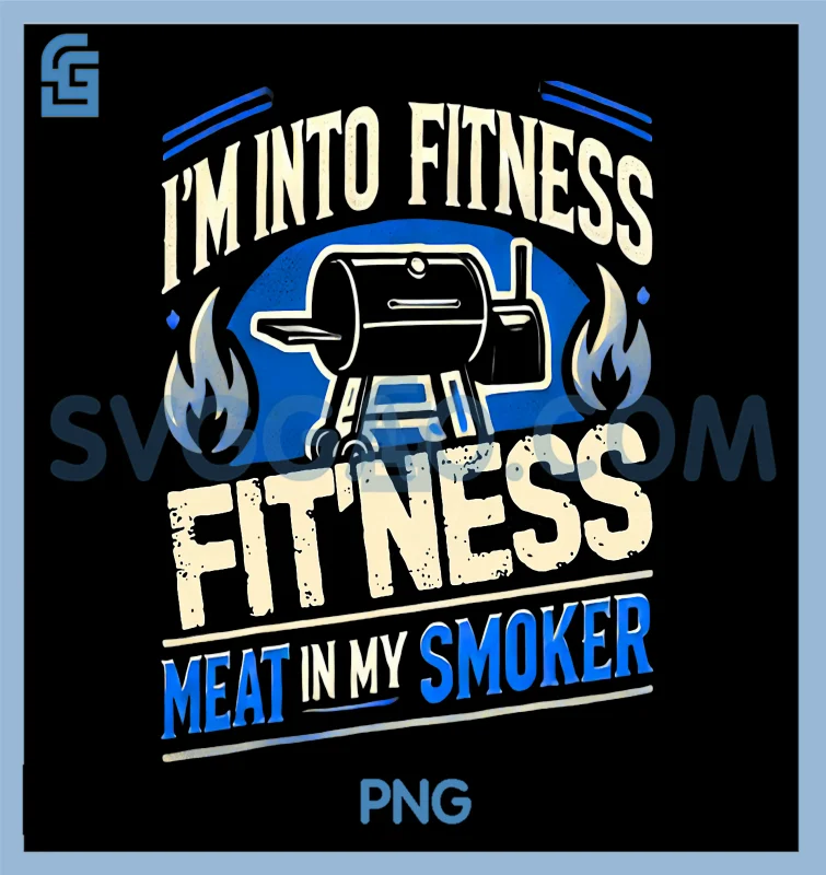 Im Into Fitness Smoker BBQ PNG, Fit Ness Meat Smoker PNG