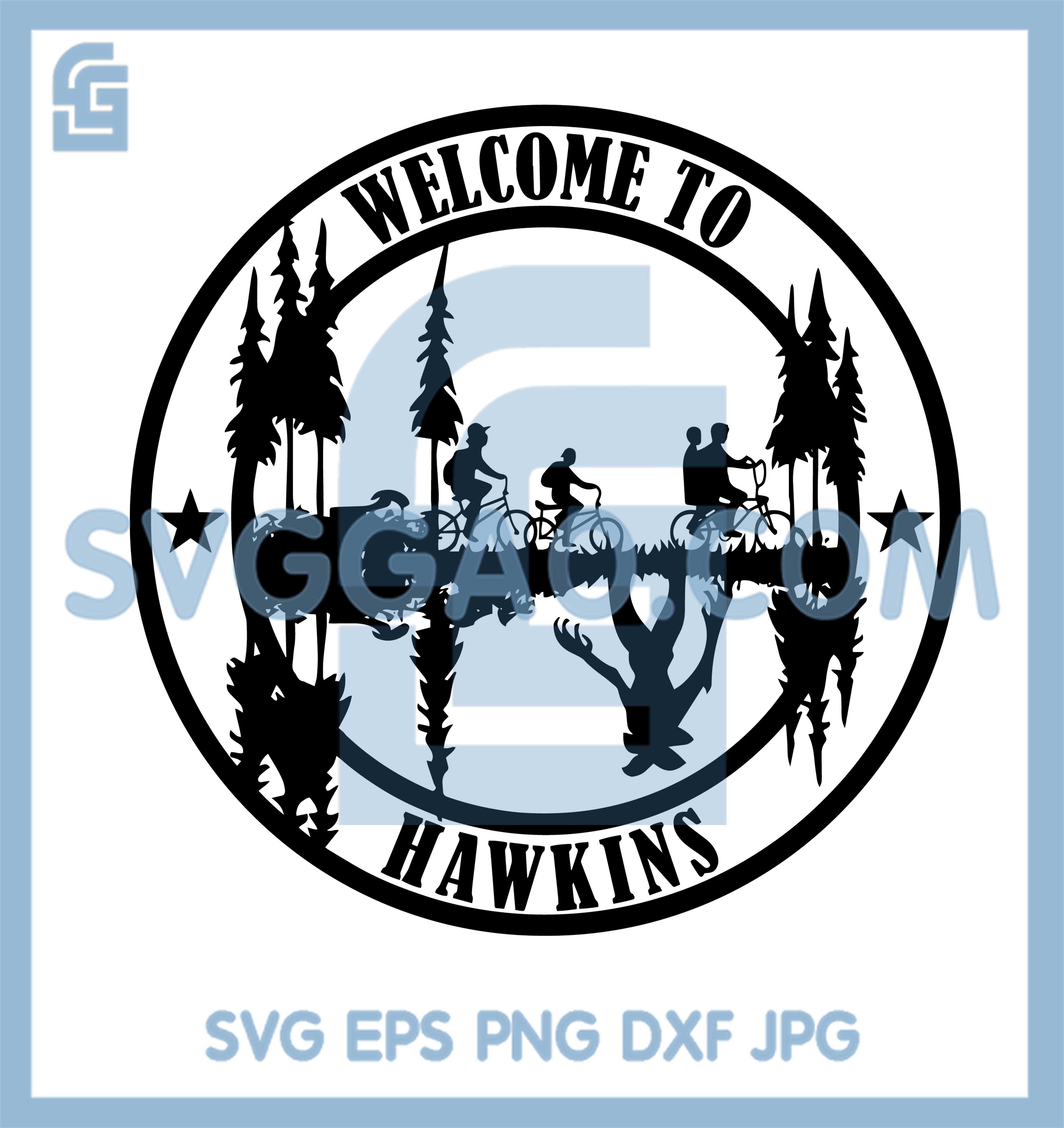 Welcome To Hawkins Logo SVG, Strangers Thing SVG