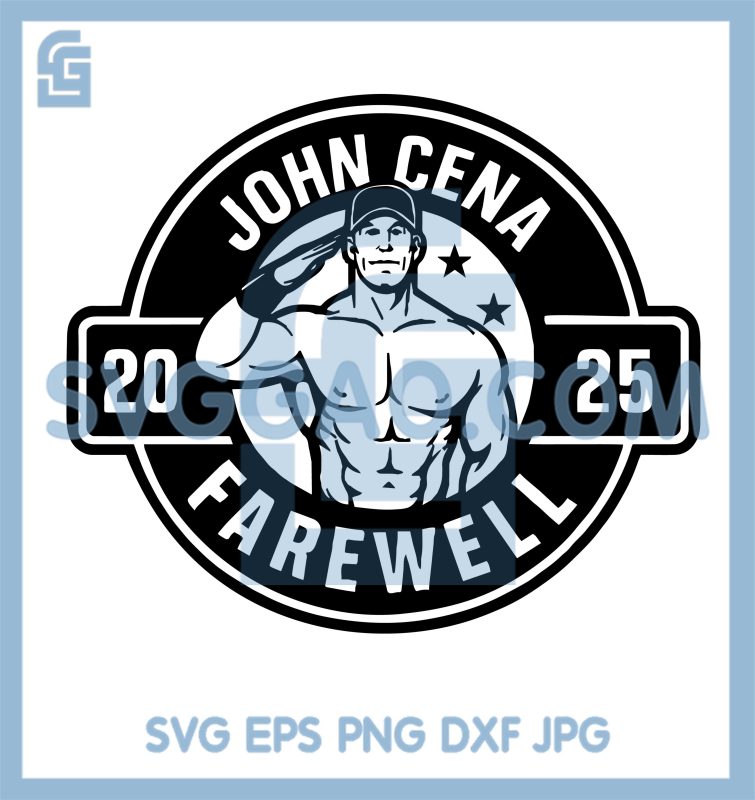 John Cena Farewell 2025 SVG, John Cena WWE SVG