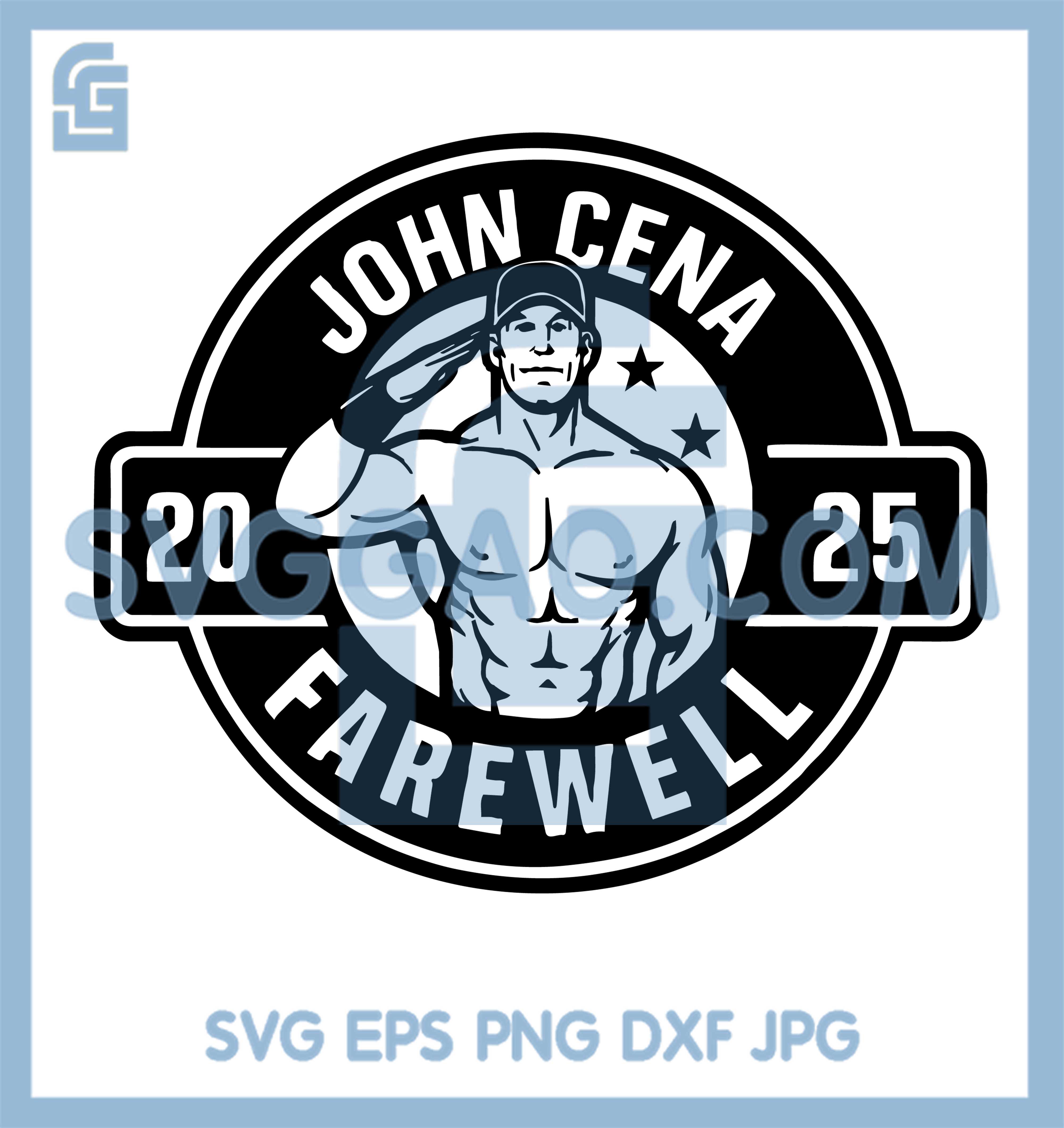 John Cena Farewell 2025 SVG, John Cena WWE SVG