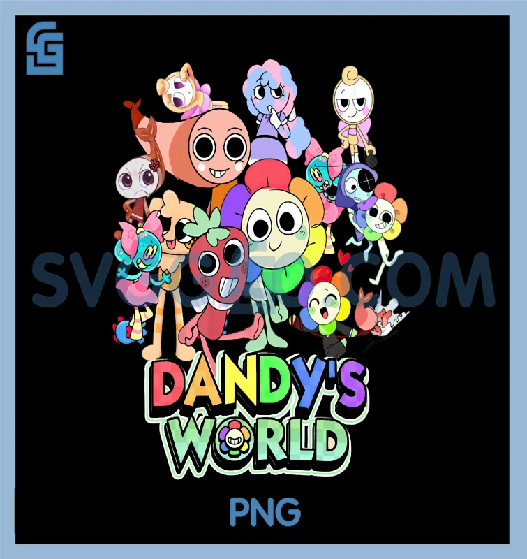 Dandys World Characters PNG, Cute Cartoon Game PNG