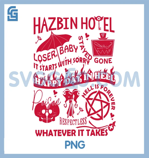 Hazbin Hotel PNG, Happy Day In Hell PNG – SVGGAO