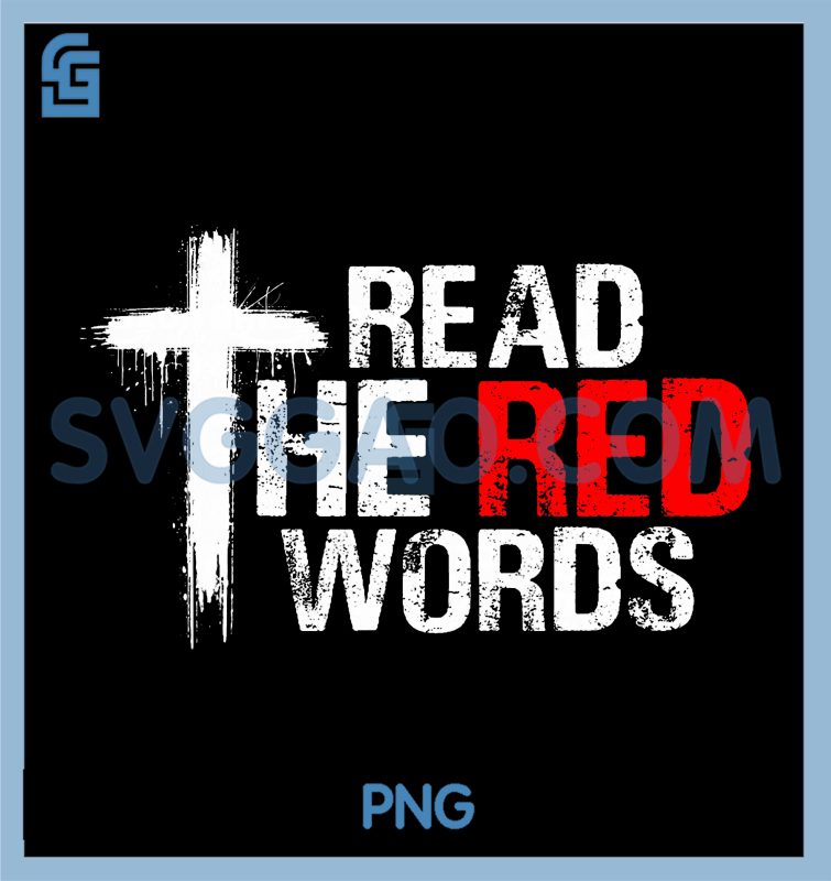 Read The Red Words PNG, Bible Verse Christian PNG – SVGGAO