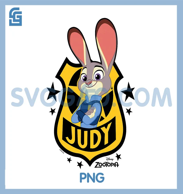 Zootopia Judy PNG, Hopps Police Officer Badge PNG – SVGGAO