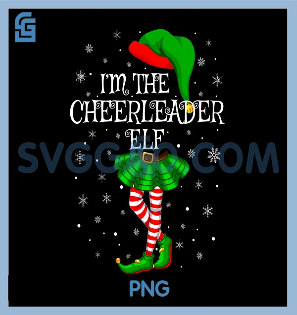 Im The Cheerleader Elf PNG, Christmas Family Elf PNG – SVGGAO