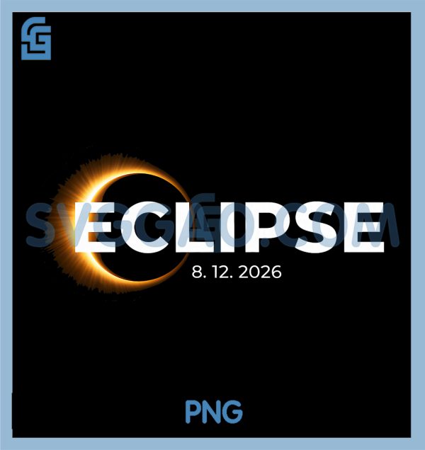 Eclipse Solar 2026 PNG, Totality Darkness Falls Celestial PNG – SVGGAO