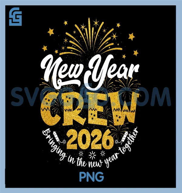 New Year Crew 2026 PNG, Family Bringing in The New Year Together PNG ...